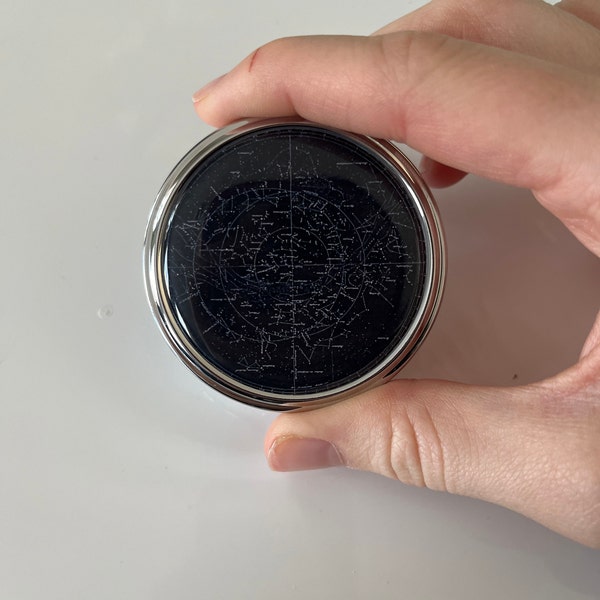 Constellations Pill Box Case Pillbox Holder Trinket Stars Celestial ...
