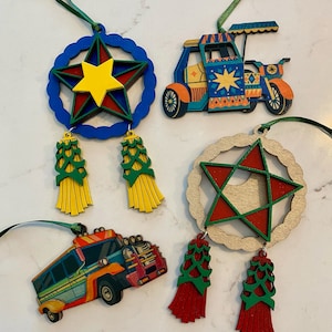 Filipino Parol Wood Ornament Multi-colored 1 2022 - Etsy