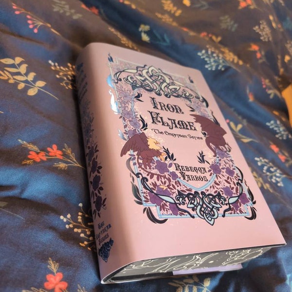 Iron Flame Blue Foil Dust Jacket - Etsy