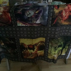 Celtic Red Dragon Panel - in the Beginning - Jason Yenter - 1 Yard ...