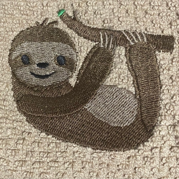 Sloth Embroidery Design. Design. Mini Sloth. Machine Embroidery Design ...