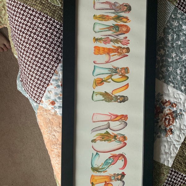 Handmade Name Art / Name Drawing / Name Painting / Personalized Name ...