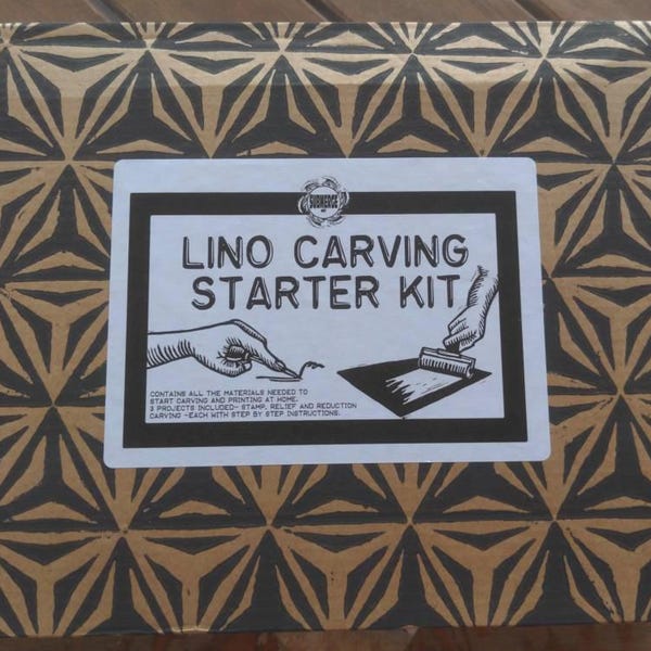 Lino Printing Premium Craft Kit With 3 Projects With Illustrated Guides ...