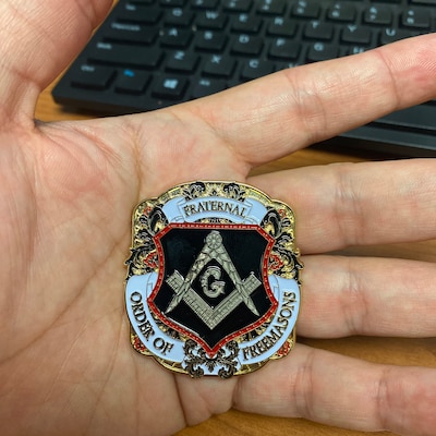 Freemason Shield Challenge Coin - Etsy