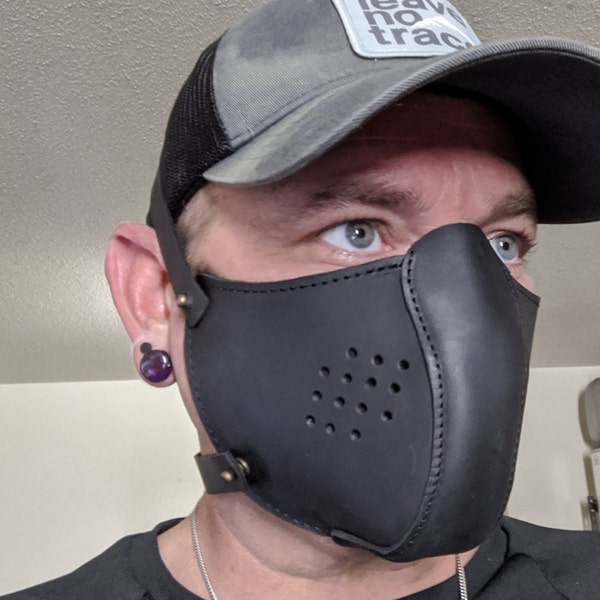Mask With Filter Pocket,leather Face Mask With Filter Pocket,face Mask ...