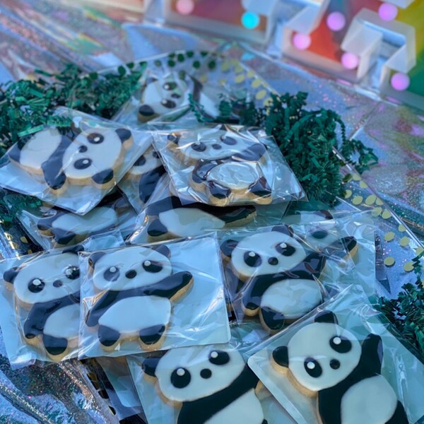 Panda Bear Cookies | Panda Cookies | Sugar Cookies | Animal Cookies ...