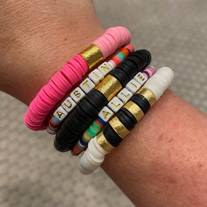 Hand-beaded Chartreuse Rainbow Bracelet Funfetti Bracelet - Etsy