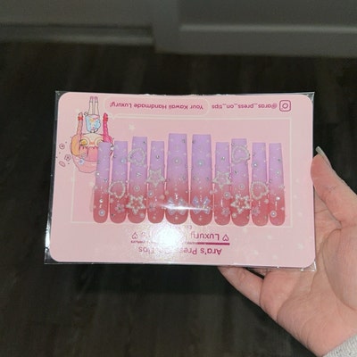 Luxury Press on Nails Dreamy Kawaii dreamy Symphony Women's Press on ...