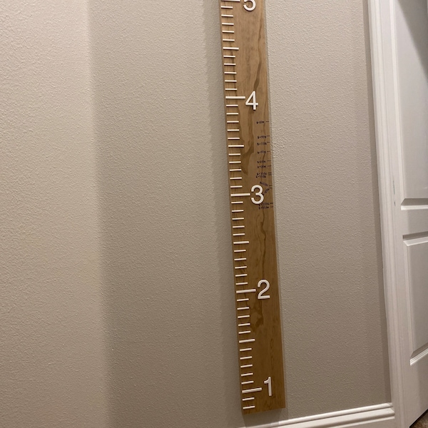 Personalized Family & Kids Growth Chart | Large Ruler 3D | Nursery ...