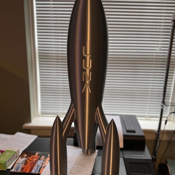 Extra Large Rocket Ship Figurine, Spaceship, Custom Trophy - Etsy