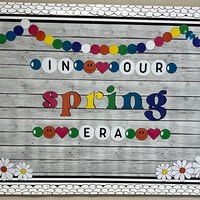 Welcome Back to School Bulletin Board Kit Retro Rainbow Classroom Decor ...