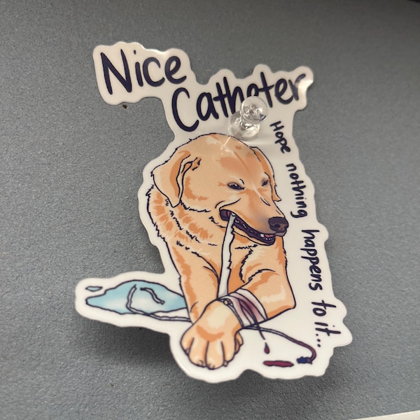 IV Catheter Sticker, Waterproof Sticker, Laminated Sticker, Vet Med ...