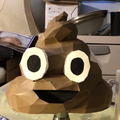 Poo Emoji Papercraft Sculpture, Printable 3D Puzzle, Papercraft Pdf ...