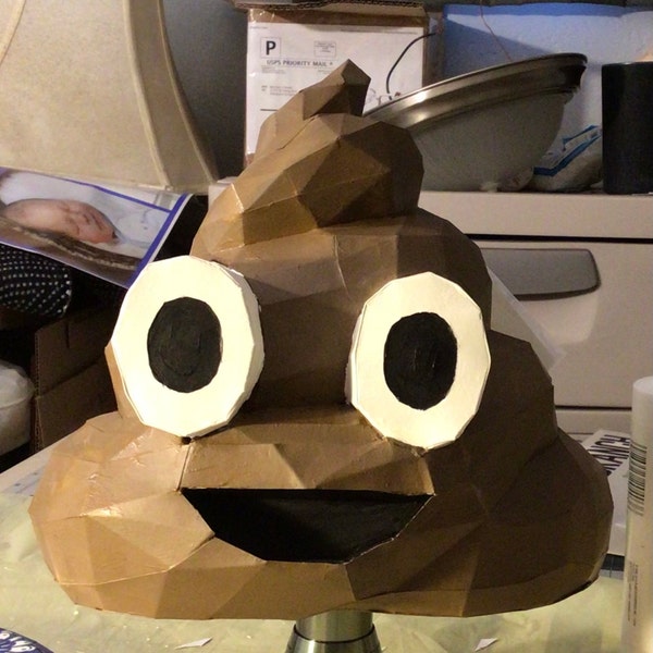Poo Emoji Papercraft Sculpture, Printable 3D Puzzle, Papercraft Pdf ...