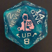 Rick Rolled 34mm D20 Original Designed Custom DND DICE Never Gonna Give ...