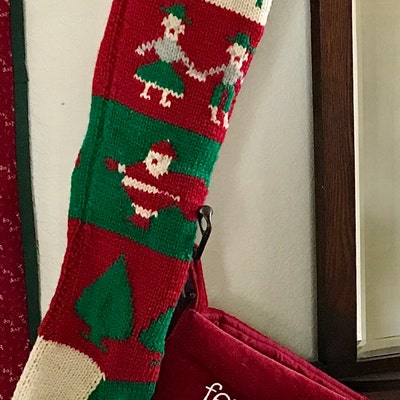 Bundle of 5 Favorite Vintage Christmas Stocking PATTERNS Hard Copies ...