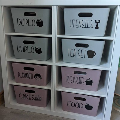 Ikea Trofast Toy Storage Vinyl Labels/stickers With Clipart - Etsy