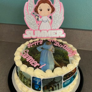 Star Wars Rey Cake Topper Star Wars Birthday Star Wars Party Decor Star ...