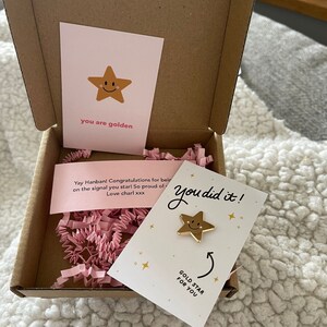 Gold Star Pin Badge Congratulations Gift. Present for Saying - Etsy