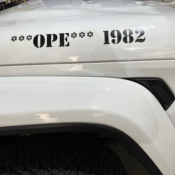 Custom Hood Vinyl Decals, Personalized Hood Name Custom Text Vinyl ...