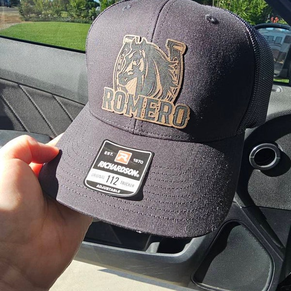Custom Hat / Mexican Eagle Last Name / Dad Gift / Laser Engraving ...