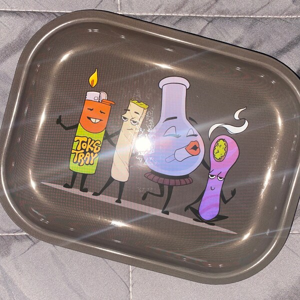 Smoke Squad Metal Rolling Tray | Small & Large Available - Etsy
