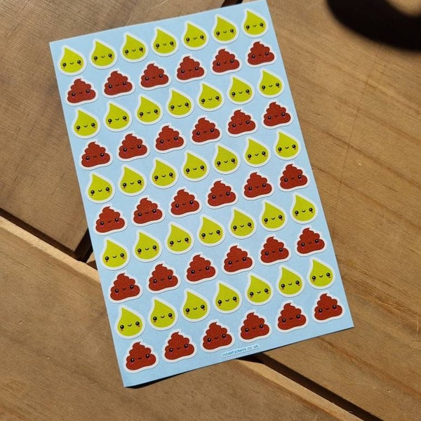 Pee and Poop Planner Stickers / Poop and Pee Tracker Stickers / Potty ...