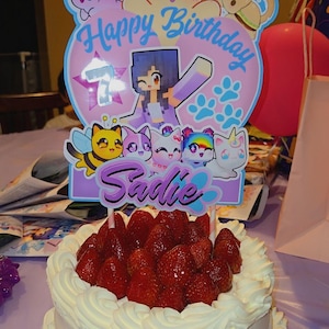 Aphmau Party Supplies, Aphmau Birthday, Aphmau Cake Toppers, Aphmau ...