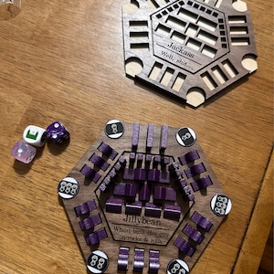 Personalized Game Piece Holders for Popular Game Board Finished Walnut ...