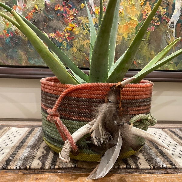 Ranch Rope Basket/bowl, 4 or 5 Ropes **custom Request** - Etsy