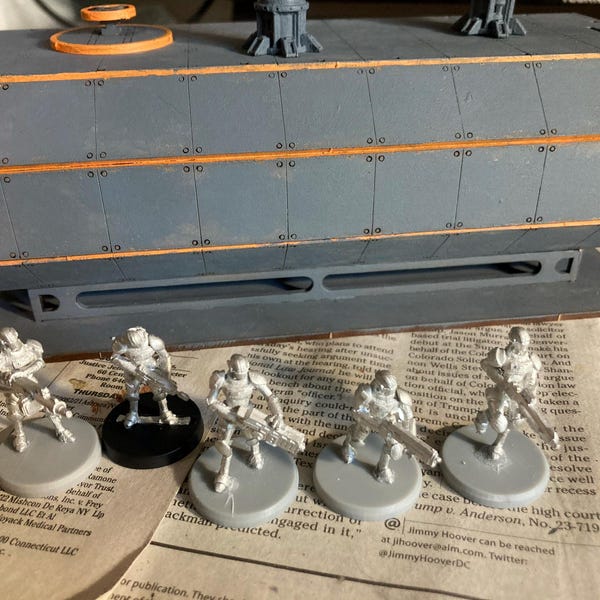 Scifi Cops, (2 X Detectives, 2 X Uniformed Police) 28mm Scale ...