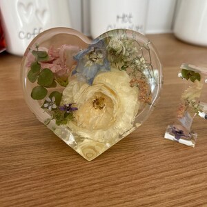 NEW Baby Initial Frame With Dried Flowers, Christening Gifts, Gifts for Girls, Gifts for Boys ...