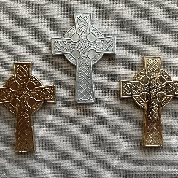 LARGE CELTIC CROSS Graphite Mold Jesus Christ Crucifix Ingot Mold for ...