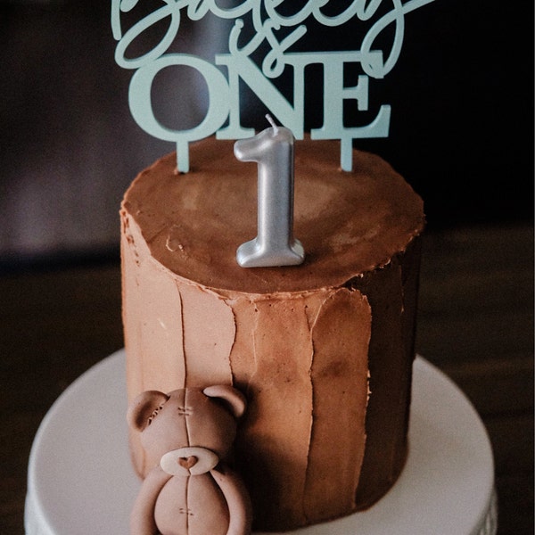 Custom Cake Topper - First Birthday Cake Topper - Acrylic Cake Topper ...