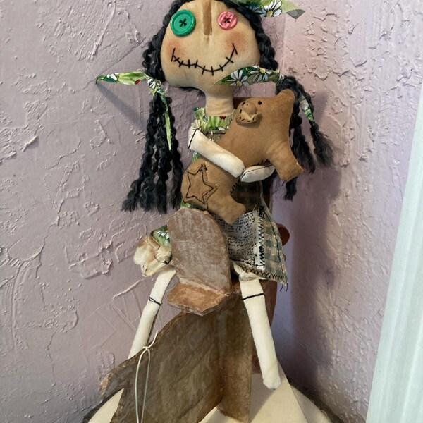 Junky Grungy Grammy Doll PDF Sewing Pattern, 12" Grungy Doll DIY Dolls ...