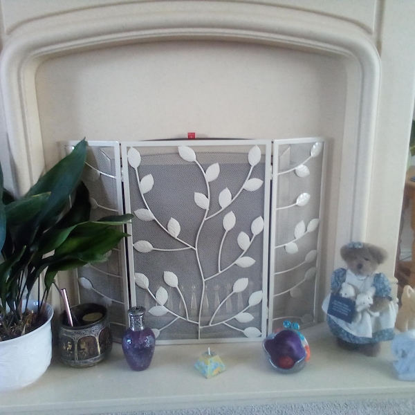 Decorative Three Fold Fire Guard/period Style/ Safety Fire Guards ...