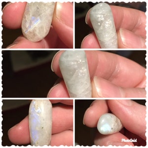 Medium Rainbow Moonstone, Tumbled Rainbow Moonstone, Blue Flash ...