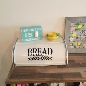 Bread Box Decal, Bread Box Storage Label, Farmhouse Style Pantry Decor ...