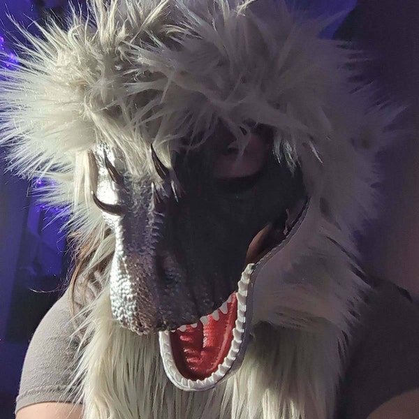 COPPER: Handmade Furry Dinosaur Masks With Roar Sound - Etsy
