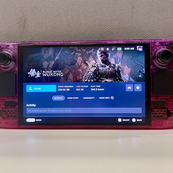 Custom White Steam Deck With Cherry Blossom Pink Buttons - Etsy