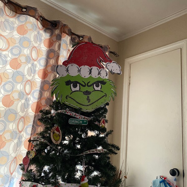 Grinchmas Tree Topper - Etsy