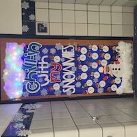 Winter Yeti Decor Classroom Bulletin Board Yeti Themed Door Set Winter ...