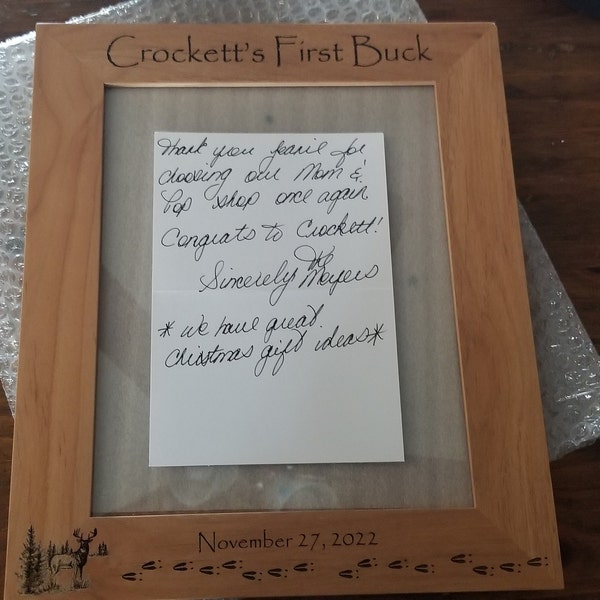 First Buck, First Deer, Deer Hunting Frame, Custom Frame, Childs First ...