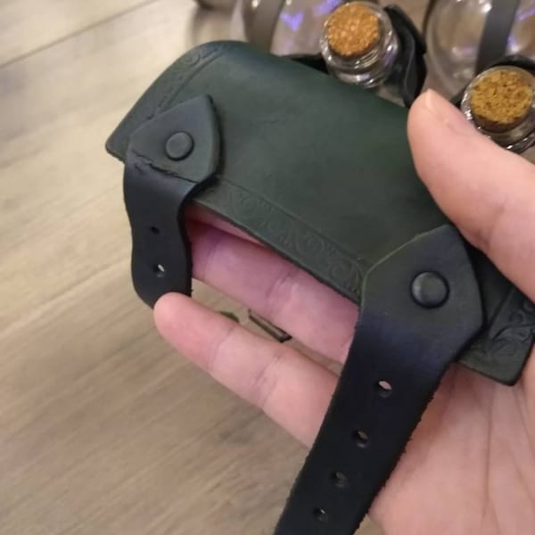 Leather Belt Tassets Faulds Skirt Armor of Tribal Barbarian With Rune ...