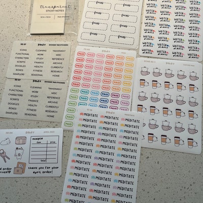 Fill Prescription Stickers Planner Stickers FI11 - Etsy