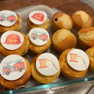 Essbare Cupcake /Muffin Aufleger / Tortendeko Superhelden Crash Boom ...