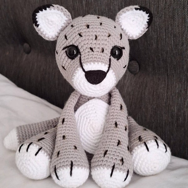 Snow Leopard Crochet Pattern, Cheetah Crochet Pattern, Cat Crochet ...