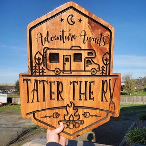 Camper Sign RV Sign Engraved Rv Sign Campsite Flag RV Flag - Etsy