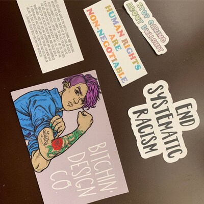 Human Rights Stickers Human Rights Are Non-negotiable Sticker People ...