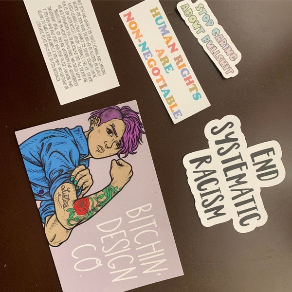 Human Rights Stickers | Human Rights Are Non-negotiable Sticker ...